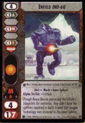 1x Enfield (END-6Q) - C Ungraded Crusade - Battletech | eBay