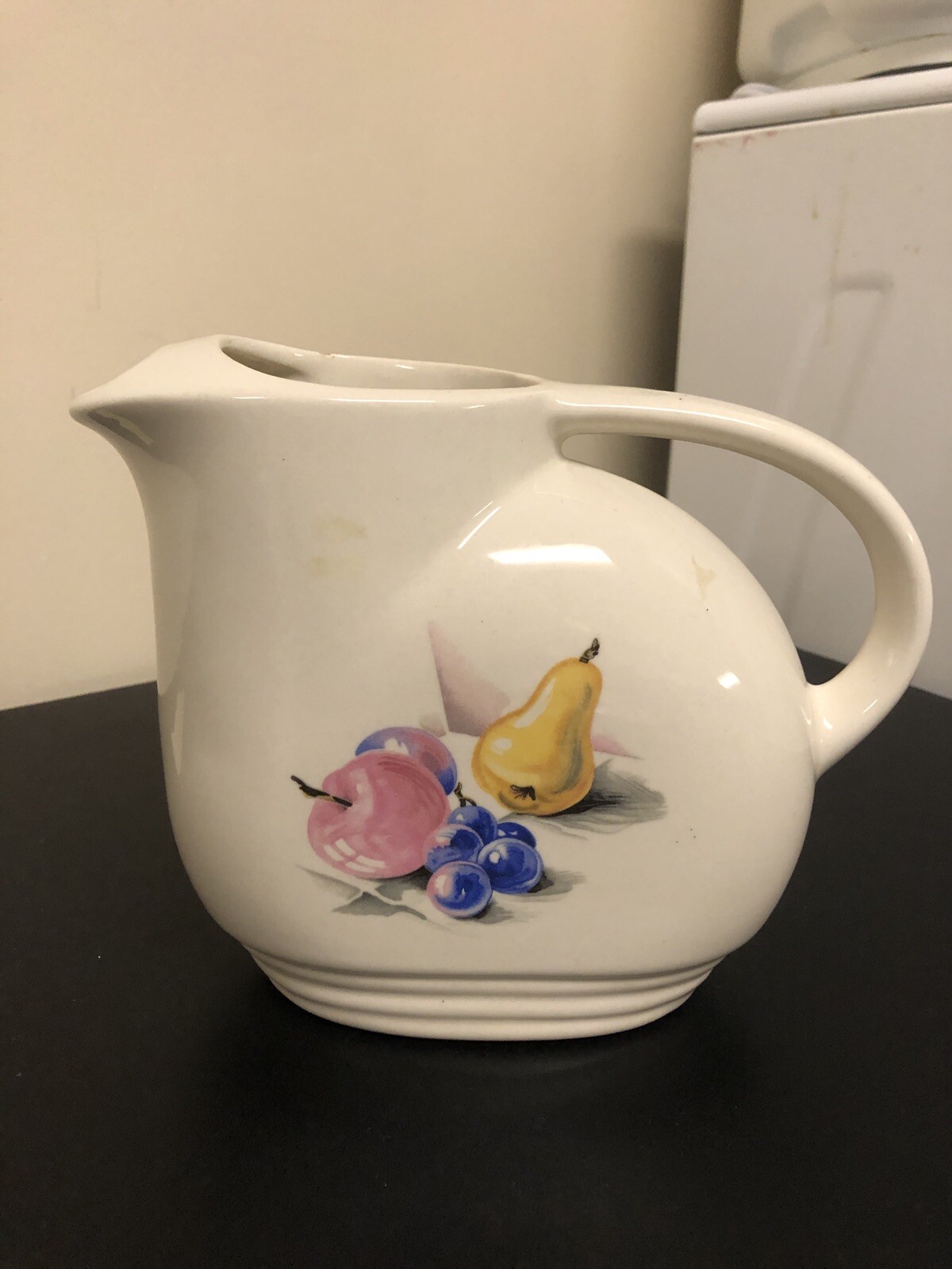 Mid Century Knowles Utility Ware Refrigerator Jug Fruit Pattern | eBay