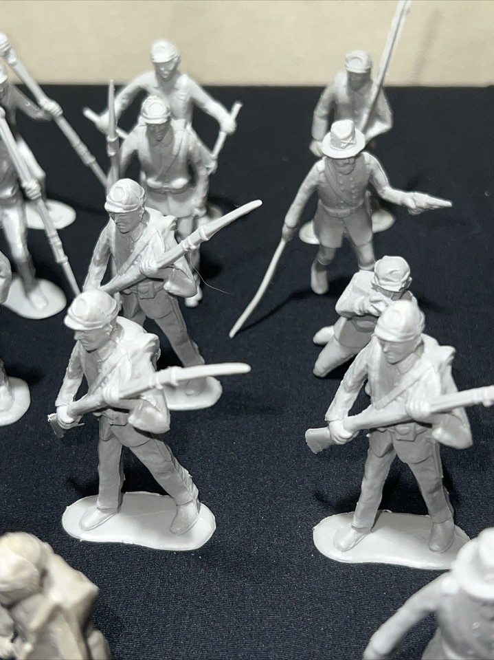 Vintage TIMM-MEE CIVIL WAR SOLDIERS Toy Figures Lot Of 39 | eBay