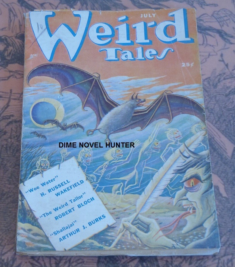 DEMON AND VAMPIRE BAT WEIRD TALES JULY 1950 VG MATT FOX COVER | eBay