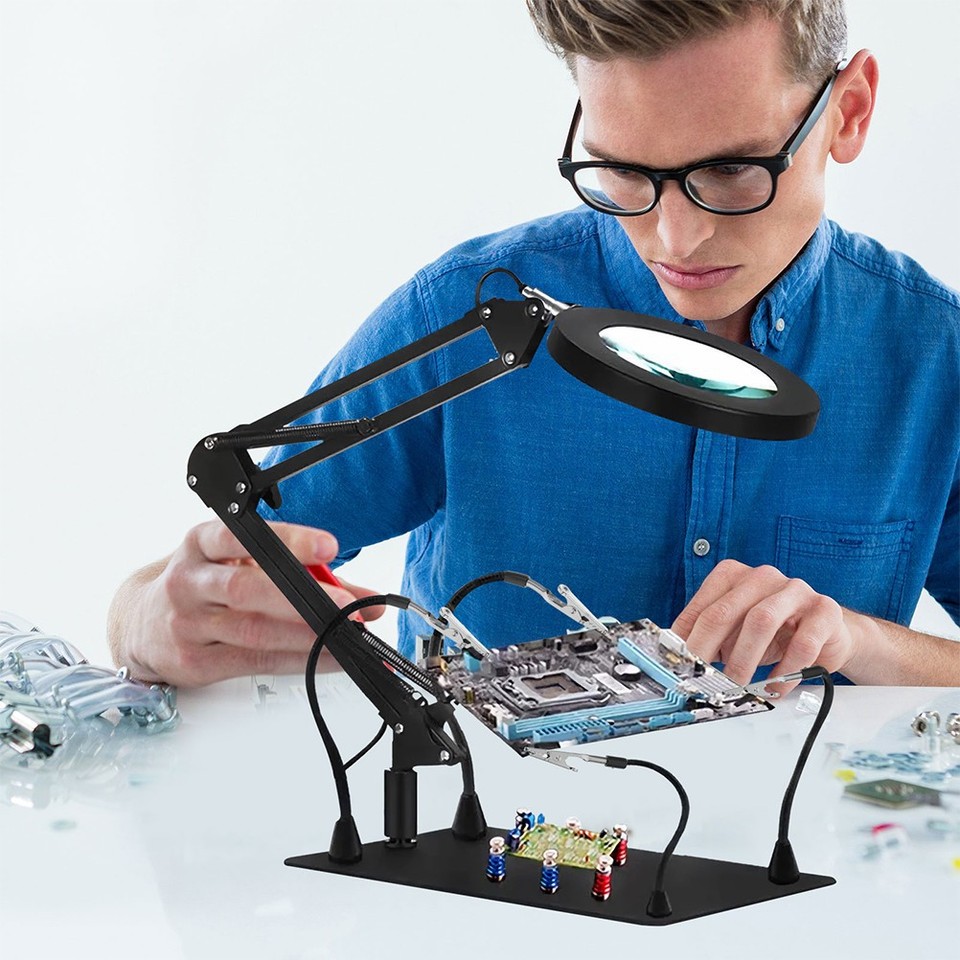 5 Pcs Tool Clamp Stand Soldering Third Hand Tools Magnetic Helping ...