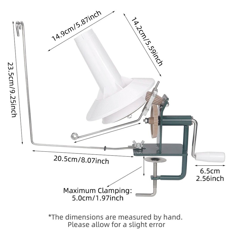 Heavy-Duty Yarn Ball Winder For Crocheting Hand Operated Yarn Ball ...