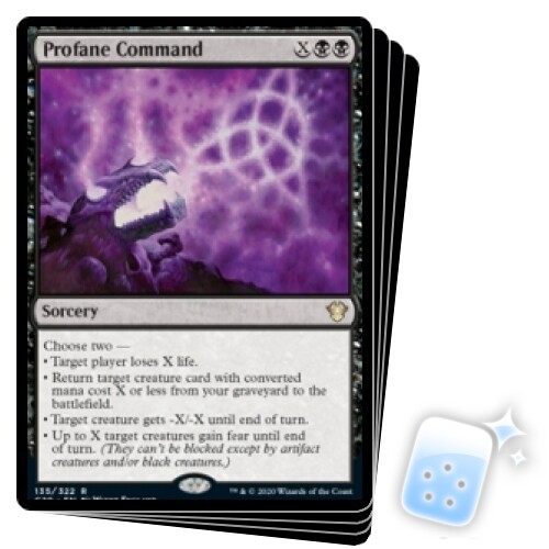 PROFANE COMMAND X4 Commander 2020 Magic MTG MINT CARD | eBay