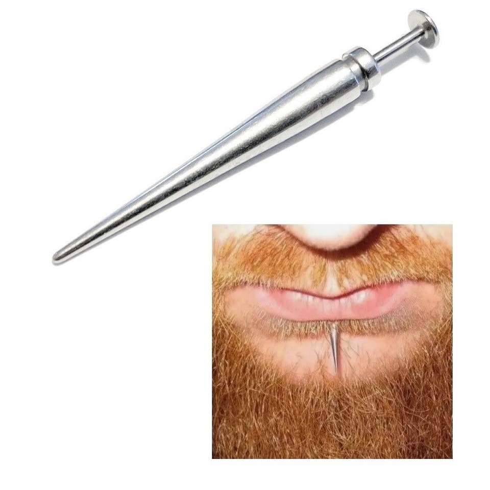 316L Surgical Steel 16g 10mm Long LABRET Stud with EXTRA LONG 30mm ...