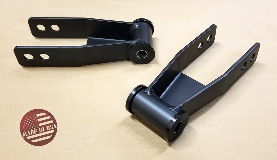 [SR] 2" Rear Drop Shackles Kit FOR 1988-2018 Chevy Silverado GMC Sierra ...