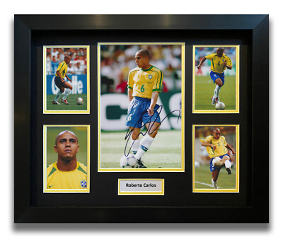 ROBERTO CARLOS HAND SIGNED FRAMED PHOTO DISPLAY - BRAZIL AUTOGRAPH ...