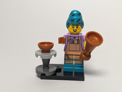 Lego Series 24 Potter Ceramics Clay Artist Pottery Wheel Bowl Art Kiln ...