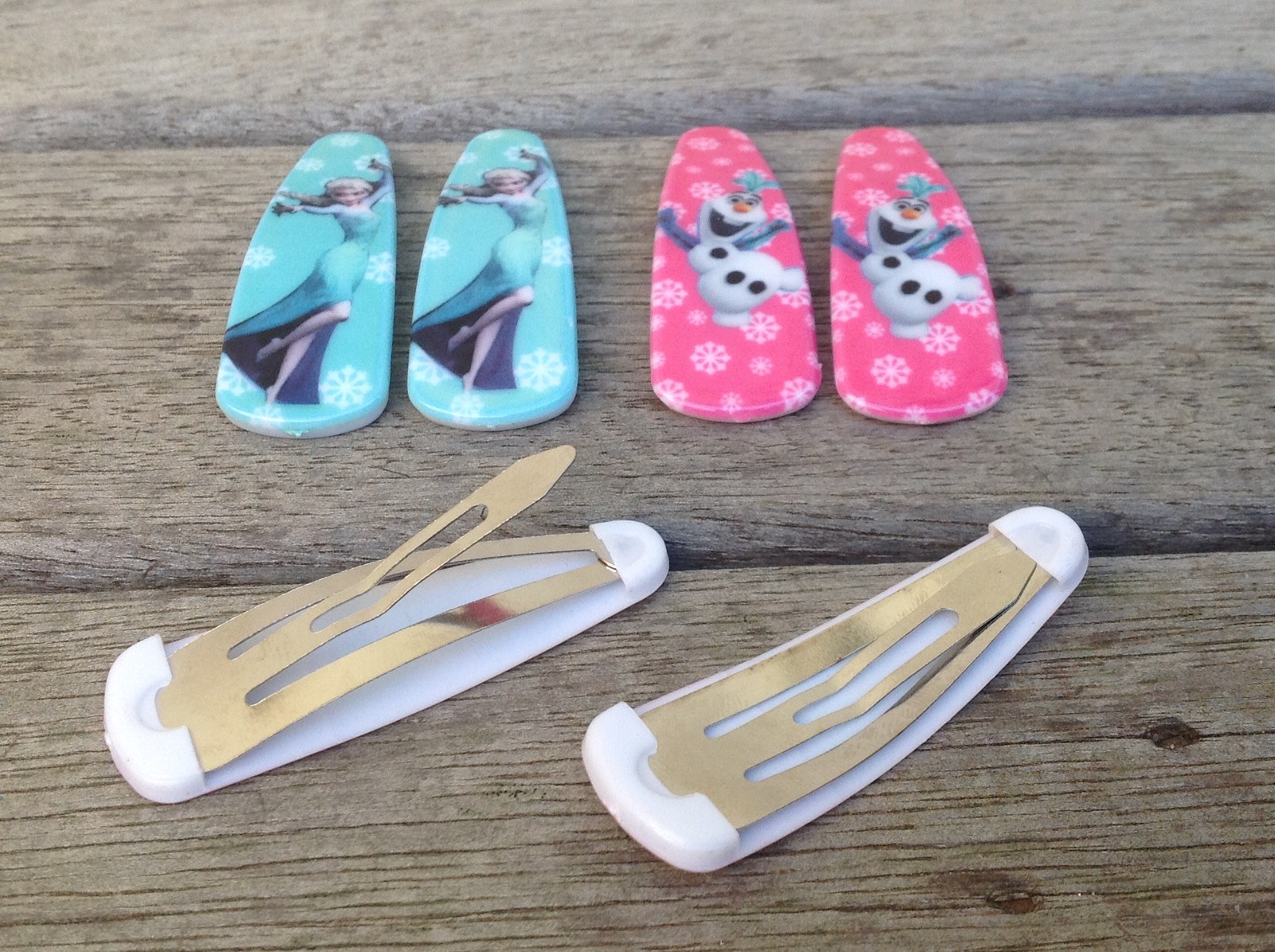 Girls 6 Pairs Wafer Frozen Elsa Anna Olaf Hair Clips Hair Pins, Hair ...