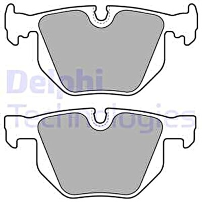 DELPHI Disc Brake Pad Set For BMW X5 E53 E65 E66 E67 01-09 34216761285 ...