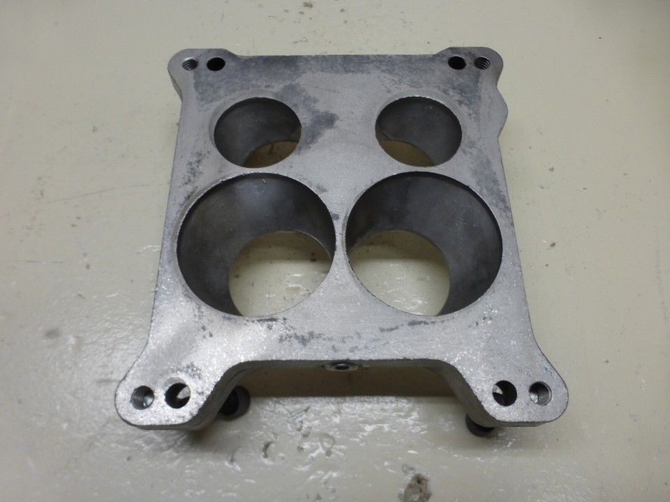 Carburetor Adapter Plate Holley Edelbrock to Quadrajet Manifold 4-Hole ...