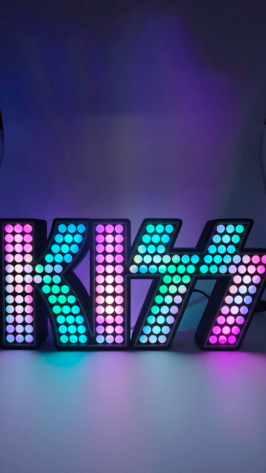KISS 3D Lightbox | RGB LED lights and controller | LARGE LIGHTBOX | eBay