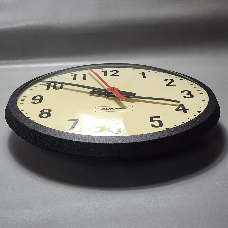 Dukane Secondary Wall Clock 24 VAC 14" Black 24SS12RFAGC | eBay