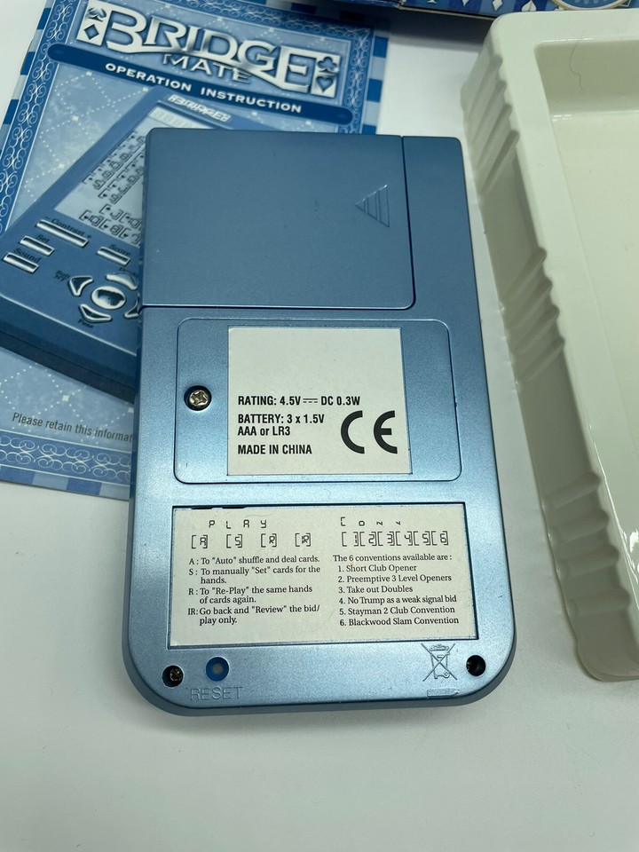 Vintage Bridge Mate Handheld Electronic Contract Bridge Game in Original Box | eBay