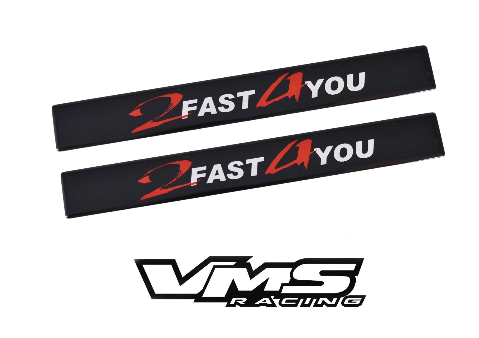 2 VMS ALUMINUM 2 FAST 4 YOU BIKER MOTORCYCLE CLUB BAR RANK EMBLEMS ...