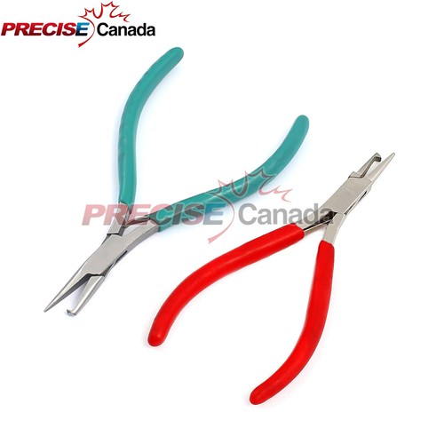 2Pcs Mini Split Ring Pliers 5" Sharp Point Wire Wrapping Beading ...