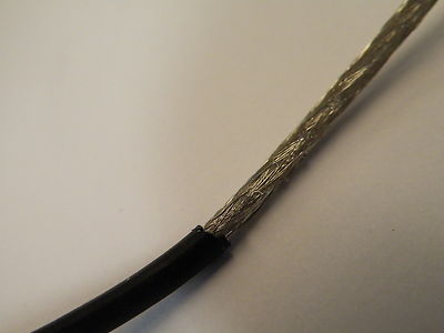 Miniature Single core Coax Screened RF Cable RG174 50 ohm Braided ...