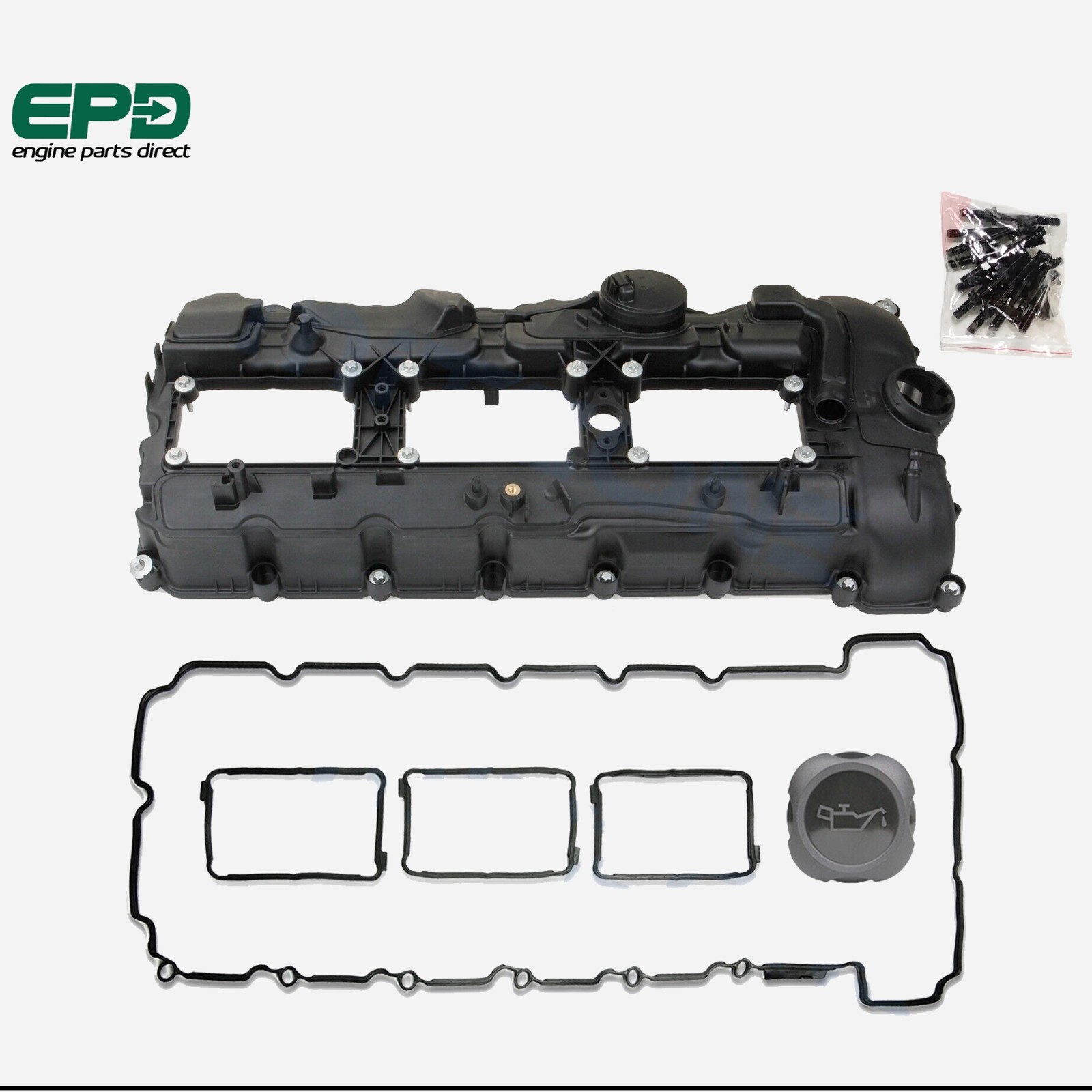 Engine Rocker Valve Cover w/ Gasket & Bolts for BMW S55 F80 F82 F83 F87 ...