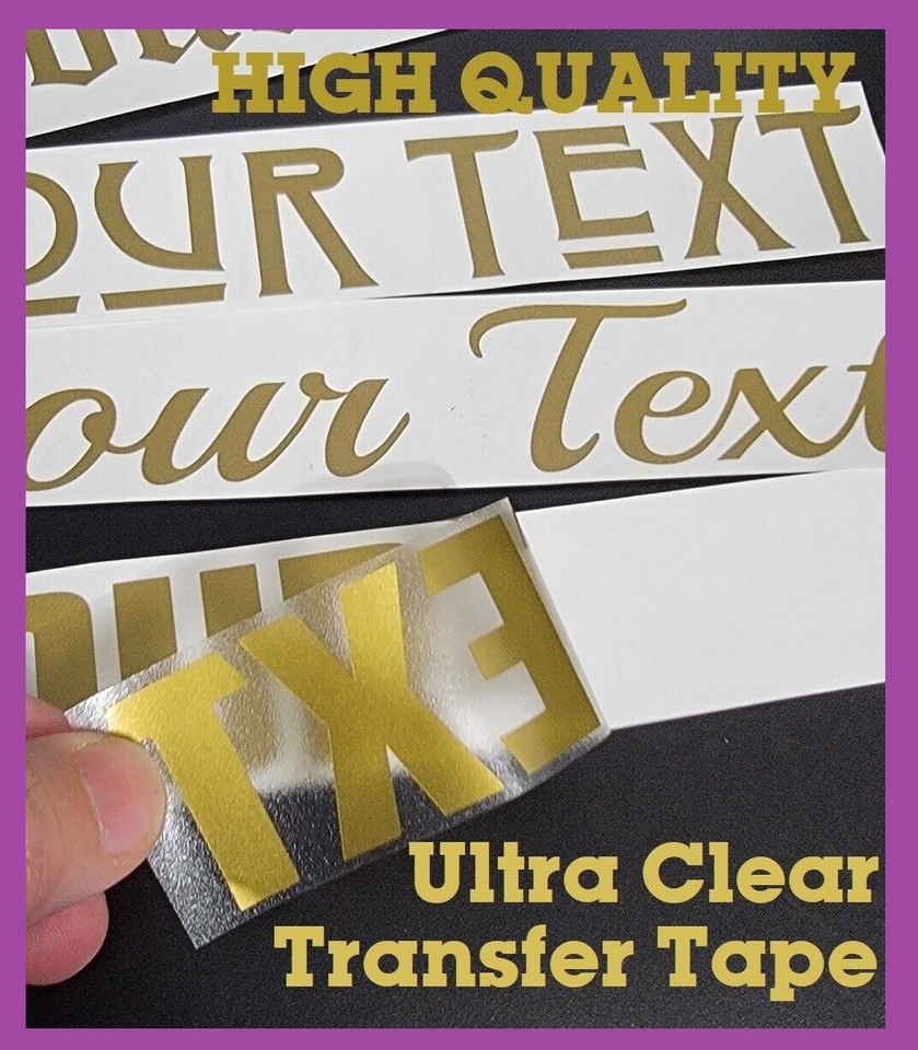 CUSTOM Vinyl Decal TEXT NAME Personalized Lettering Sticker, 26 Colors ...