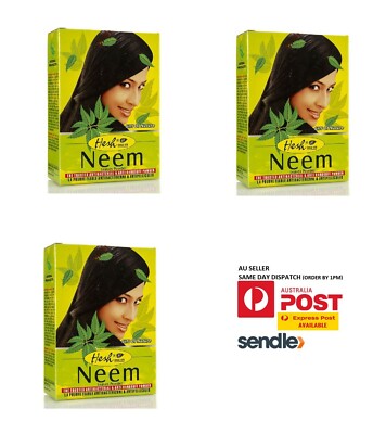 3 X NEEM POWDER HESH 100G- HERBAL- SKIN HAIR CARE- AYURVEDIC- NEEM ...