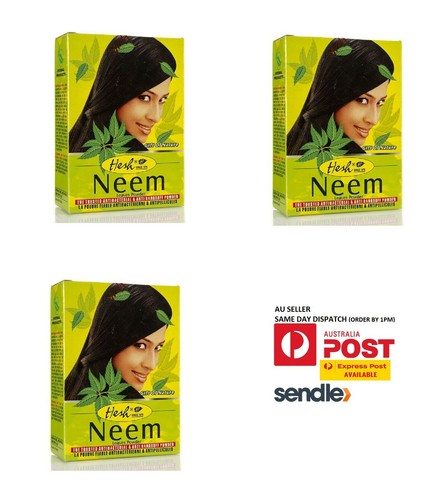 3 X NEEM POWDER HESH 100G- HERBAL- SKIN HAIR CARE- AYURVEDIC- NEEM ...