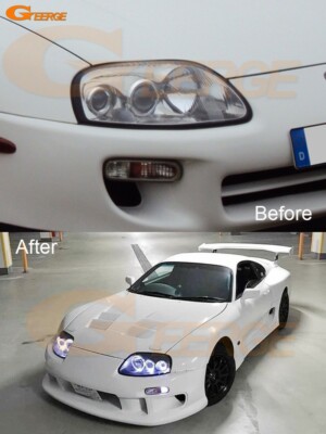 For Toyota Supra MKIV mk4 JZA80 Ultra bright COB Led Angel Eyes kit ...