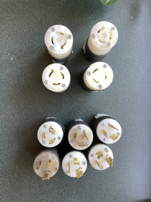 Lot HUBBELL HBL4579C HBL4570C TWIST LOCK PLUG 15A 250V New and Used | eBay