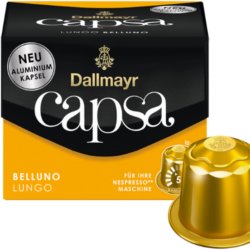 Dallmayr CAPSA coffee pods for NESPRESSO machines BELLUNO LUNGO SHIPS ...