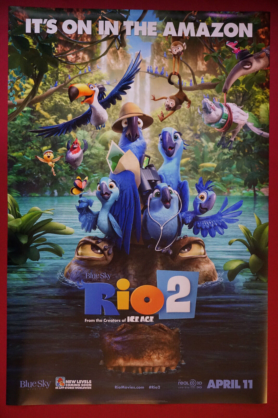 Rio 2 Parrot Monkey Jungle Collectible Movie Picture Poster 24X36 New ...