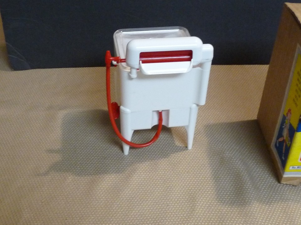Vintage IDEAL Plastic Mechanical Washer Wind Up Toy w/Box USA Works ...