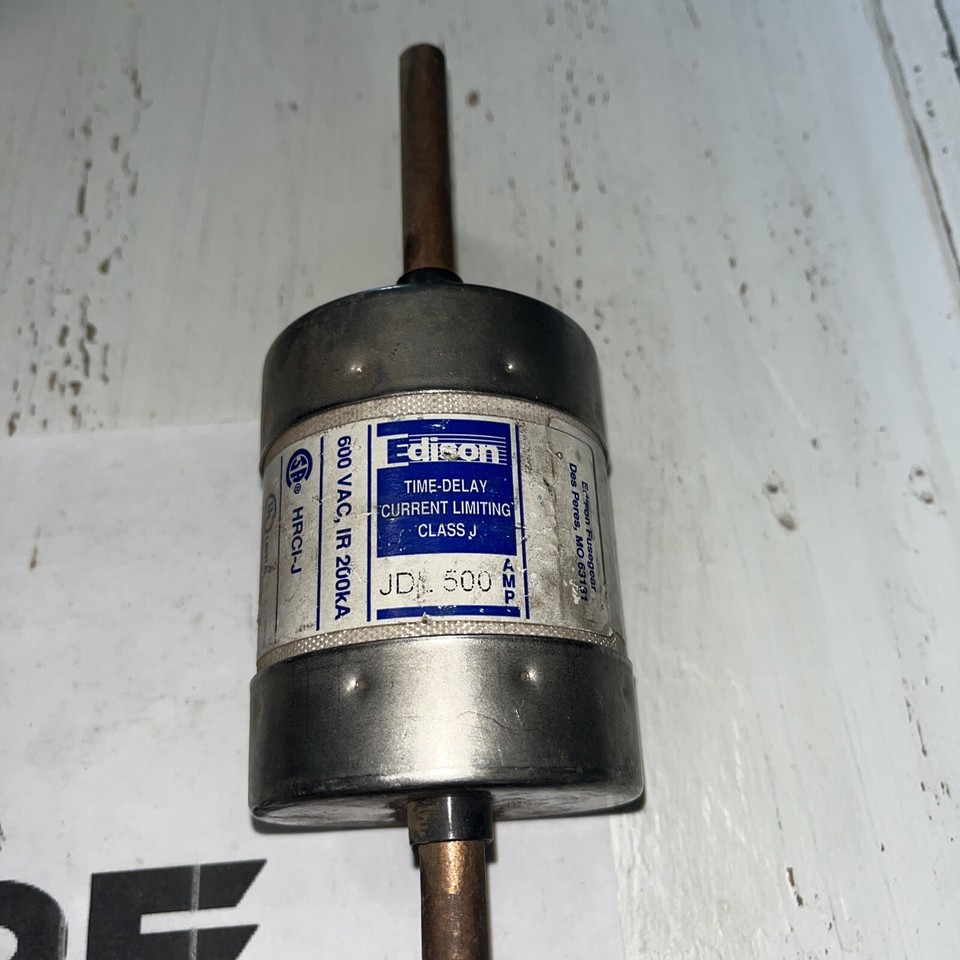 New Edison JDL 500 Class J 500 Amp Fuse NOS | eBay