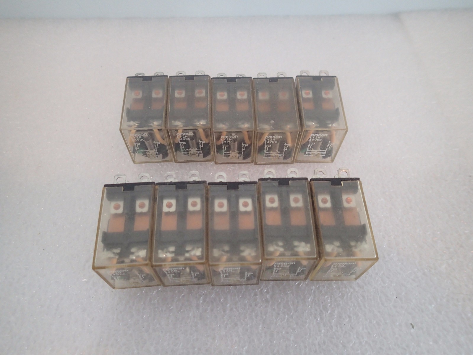 LOT OF 10 OMRON LY2N CUBE RELAY 24 VDC LY-2N SET OF 10 | eBay