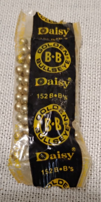 Vintage Daisy Golden Bullseye BB'S 152 Packs Each Sealed, FREE SHIPPING ...