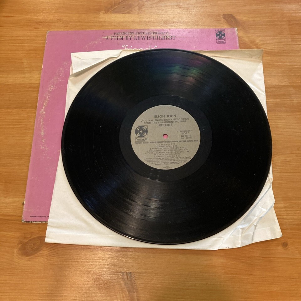 Elton John "Friends" Soundtrack 1971 Record Vinyl LP PAS-6004 Paramount ...