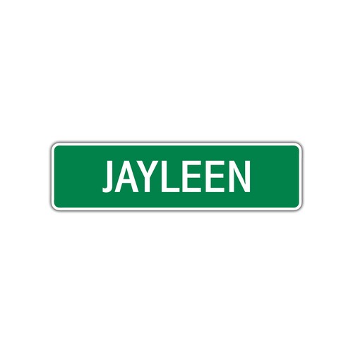 Jayleen Girls Name Letter Printed Label Art Decor Novelty Aluminum ...