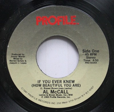 Hear! Modern Soul Boogie 45 Al Mccall - If You Ever Knew (How Beautiful ...