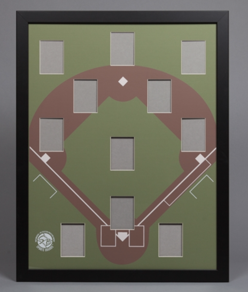 Baseball Display Board: Trading Card Sports Field Frame 22x28 | eBay