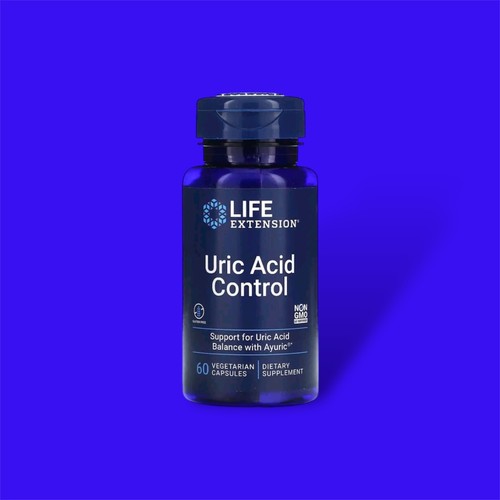 Life Extension, Uric Acid Control, Harnsäurekontrolle, 60 pflanzliche ...