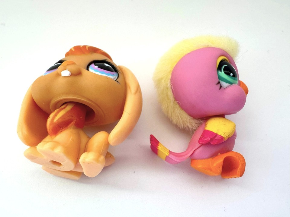 Littlest Pet Shop Lot Bunny Rabbit #480 Cockatoo Bird #489 Authentic ...