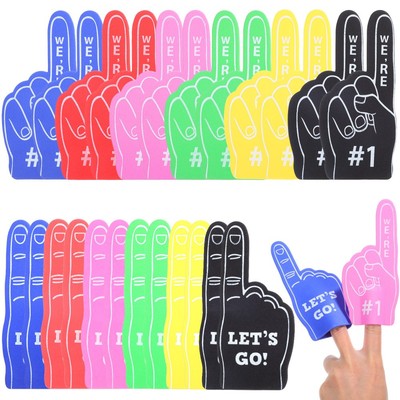 24 Pcs Foam Finger Cots Cheerleading Fingers Child Cheering Gloves ...