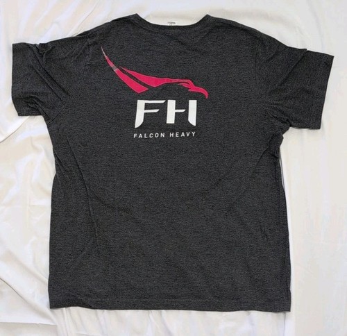 SpaceX Falcon Heavy T shirt XXL Grey NASA | eBay