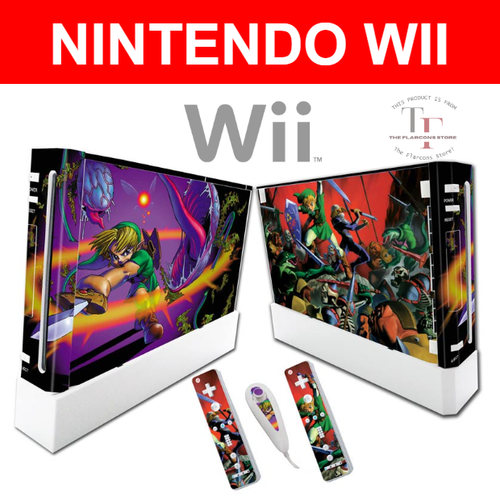 Sticker Skin For WII Console Wrap Vinyl + Controller | eBay