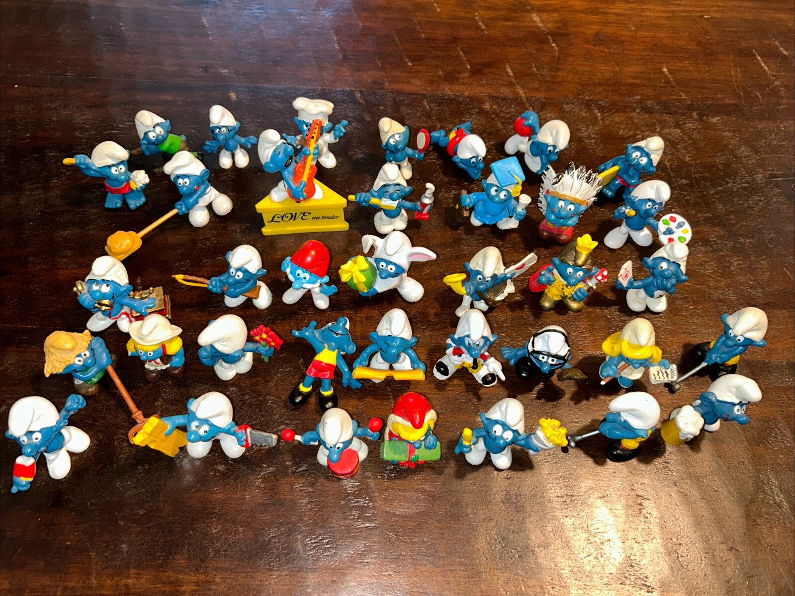 Huge Lot of Vintage 80s Smurf Figures - 37 Total | eBay