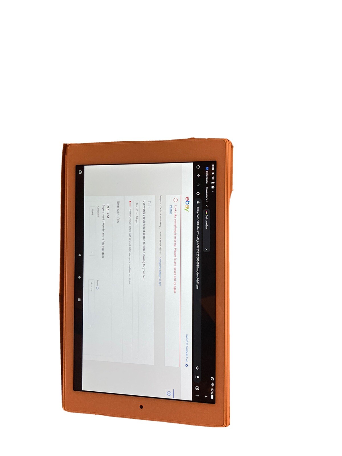 Amazon Fire HD 10 (9th Generation) 32GB, Wi-Fi, 10.1in - White with ...