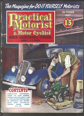 PRACTICAL MOTORIST & MOTOR CYCLIST MAGAZINE OCTOBER 1957 (GD/VG ...