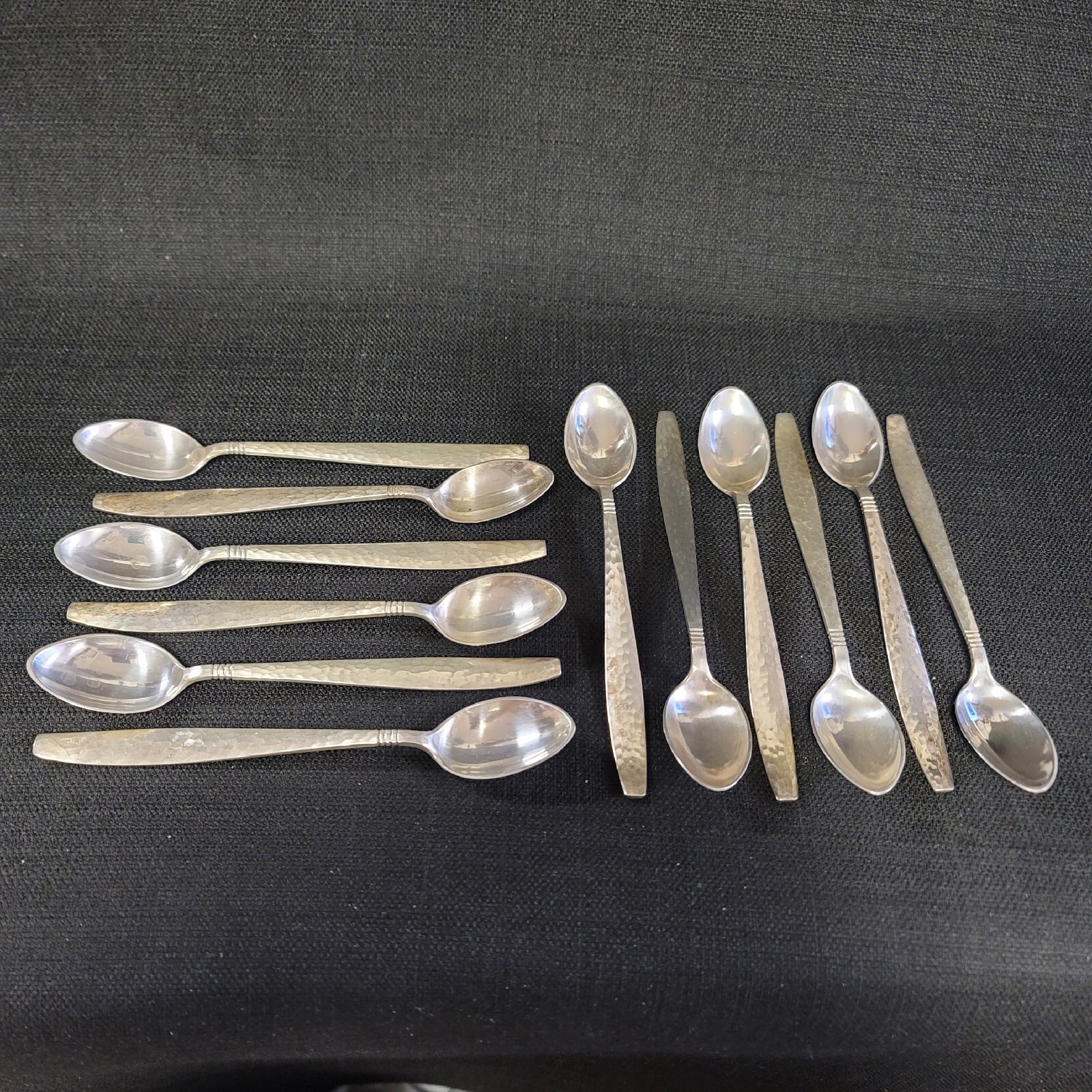 Set Of 12 Swedish Modern Allen Adler Sterling Silver 6 1/2" Tea Spoon ...