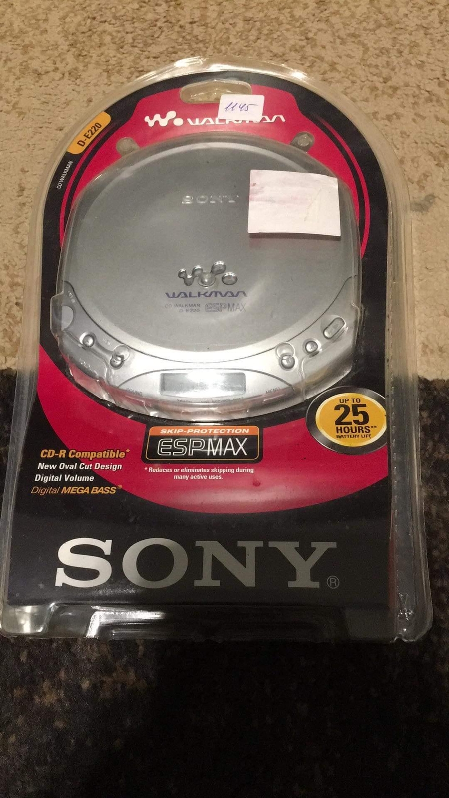 Sony Walkman - ESP MAX Portable CD Player - Silver (D-E220/SC) | eBay