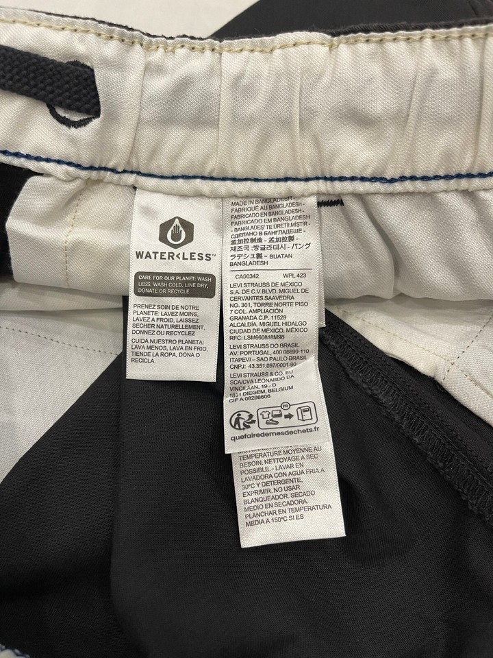 Levis XX Chino Joggers Mens Stretch Jogger Pants Size: M Black #10000 ...