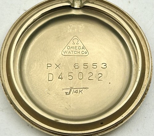 Men’s Vintage 1950s 14K SOLID GOLD Omega watch CASE scrap or use near ...