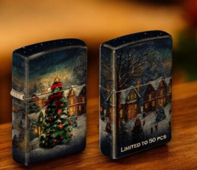 Limited Exclusive Case Museum 59 Made Christmas Tree Holiday 540 Zippo ...