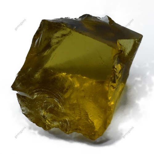 CERTIFIED 40.90 Ct Lemon Yellow Lab-Created Topaz Uncut Rough Loose ...